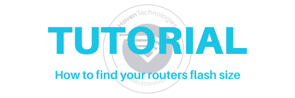 How to find your Routers Flash Size - The Wireless Haven